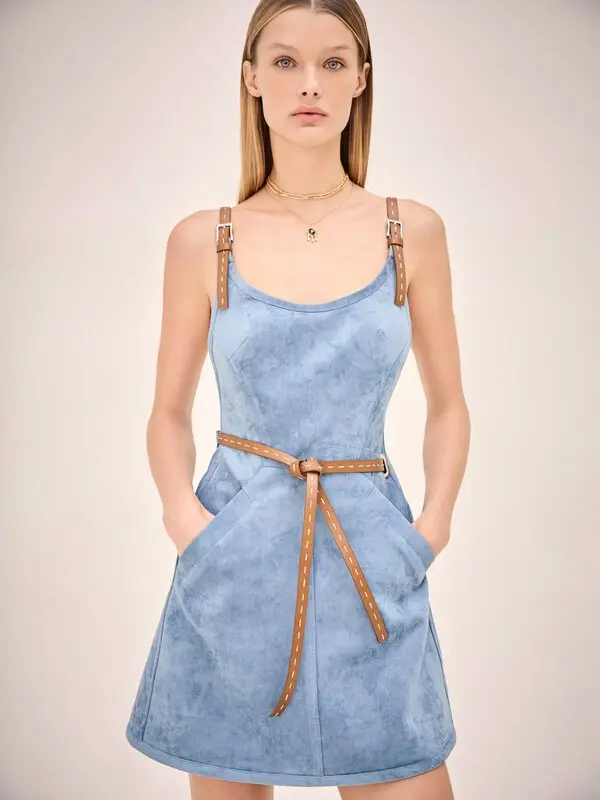 Alexis Kacen Mini Dress - Azure