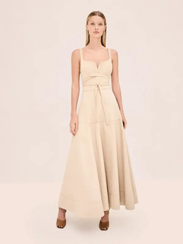 Alexis Kendra Suede Midi Dress - Dune