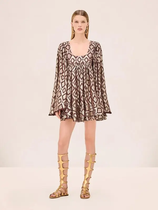 Alexis Juliette Mini Dress - Cordovan