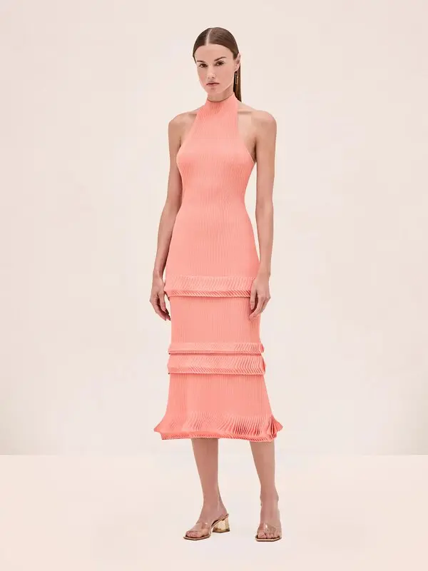 Alexis Ines Knit Dress - Mandarin