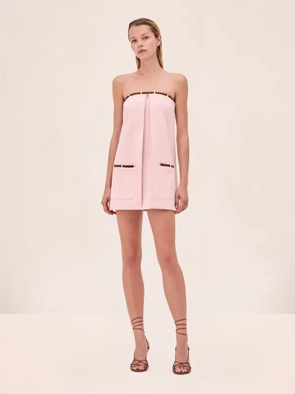 Alexis Jenning Strapless Mini Dress - Rose