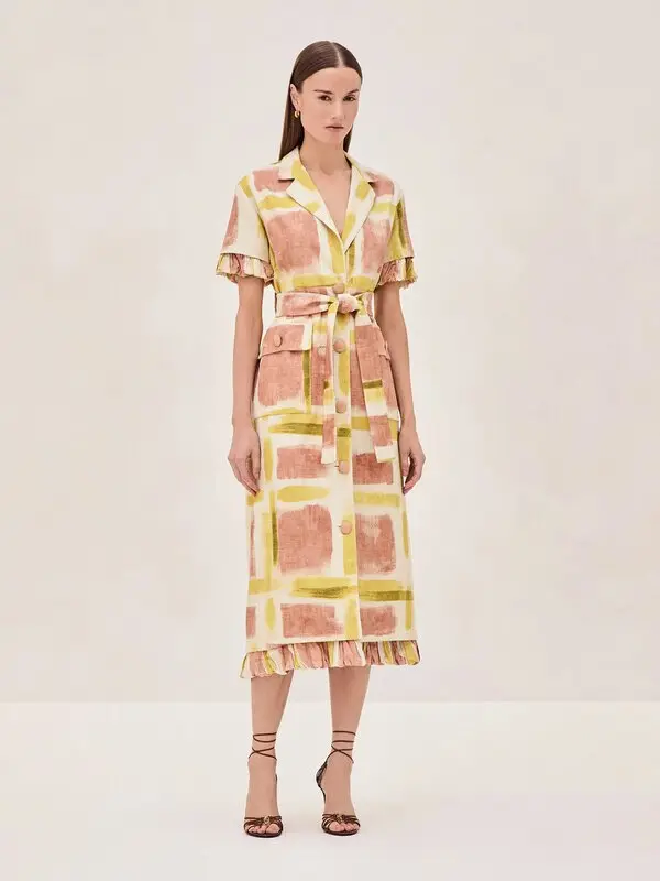 Alexis Arbena Printed Midi Dress