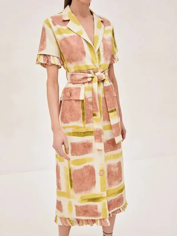 Alexis Arbena Printed Midi Dress