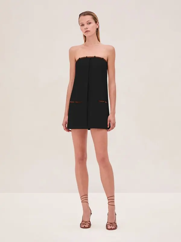 Alexis Jenning Strapless Mini Dress - Black