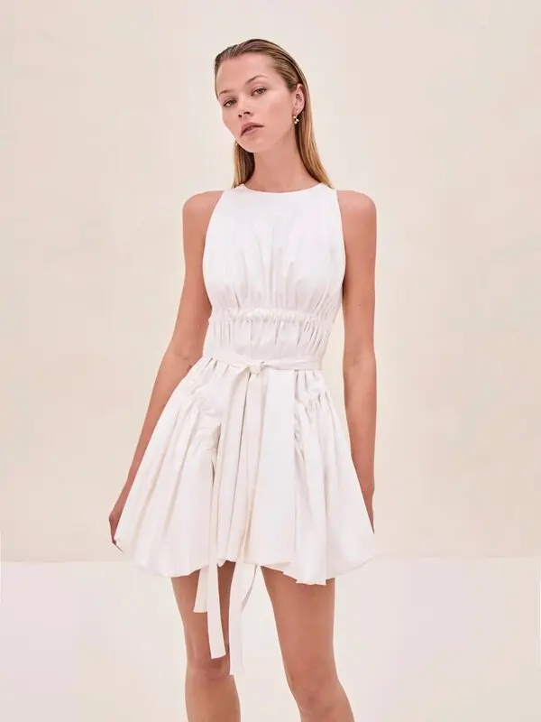 Alexis Lidiane Mini Dress - White