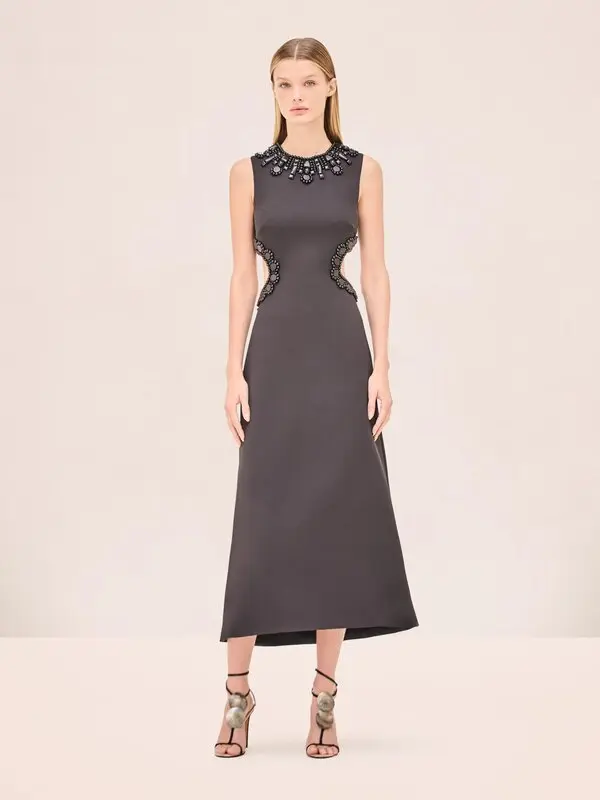 Alexis Leda Midi Dress - Black