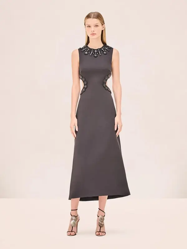Alexis Leda Midi Dress - Black