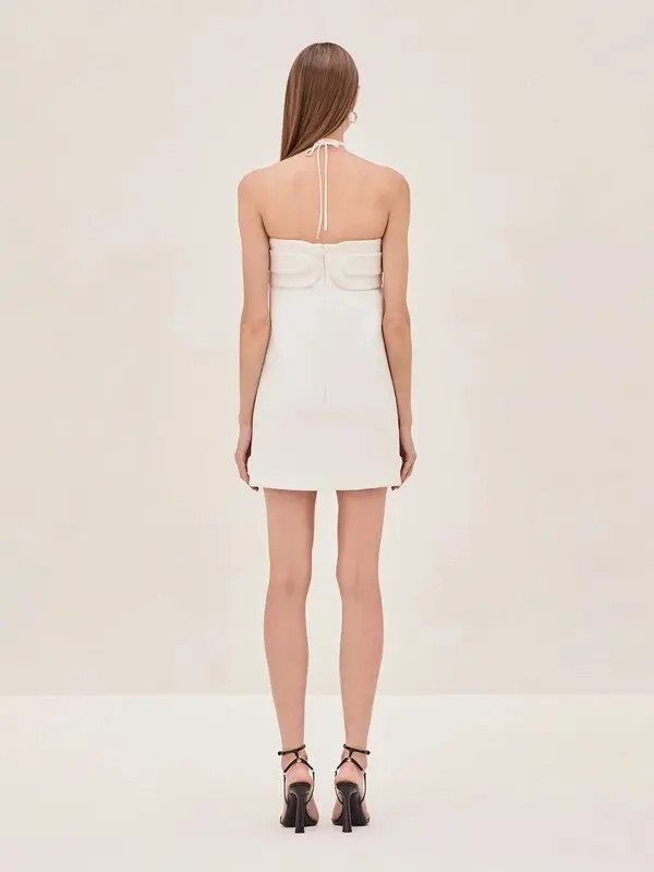 Alexis Liss Mini Dress With Embellishment - White