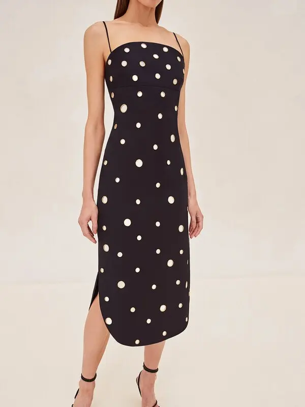Alexis Malia Metallic Dot Midi Dress