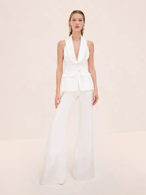 Alexis Micoli Vest - Blanc