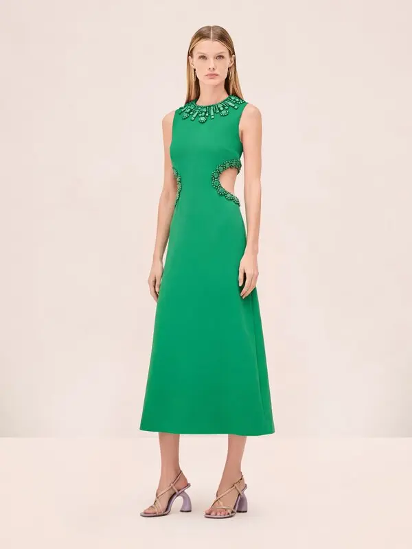 Alexis Leda Midi Dress - Emerald