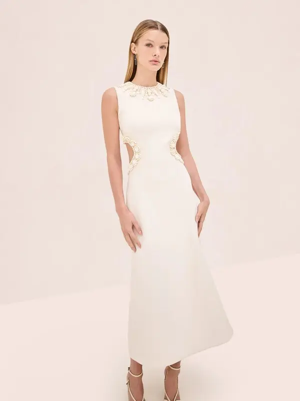 Alexis Leda Midi Dress - Ivory