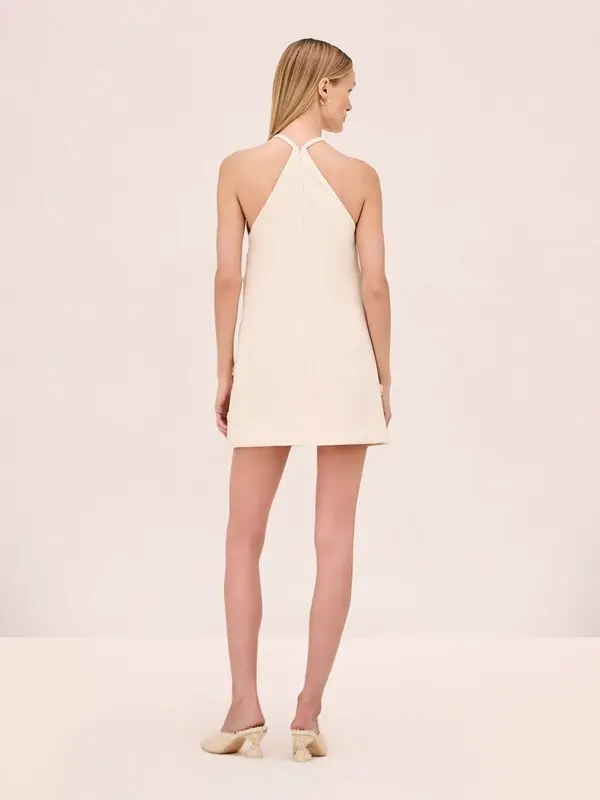 Alexis Milaa Mini Dress - Ivory Raffia