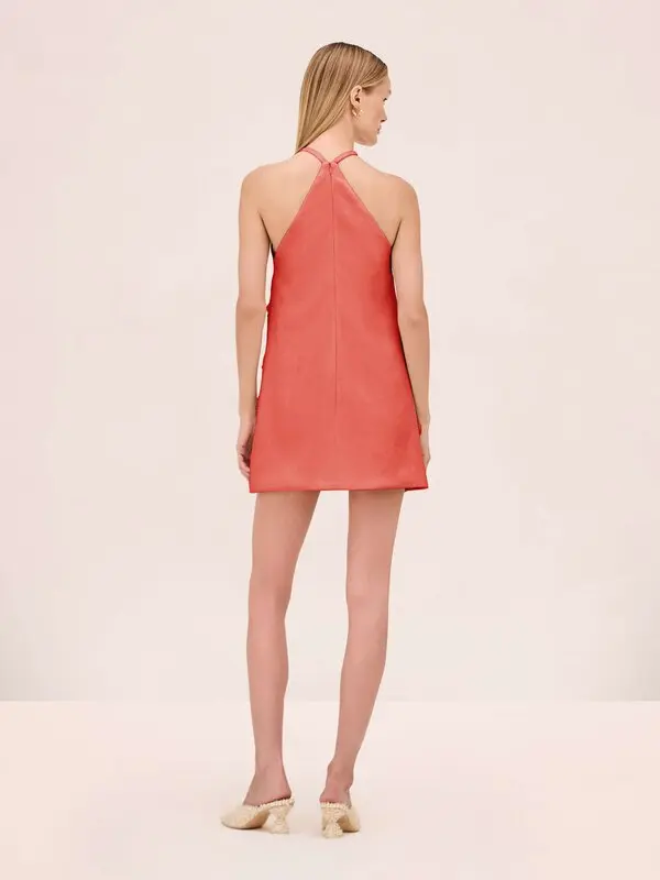 Alexis Milaa Mini Dress - Terracotta Raffia