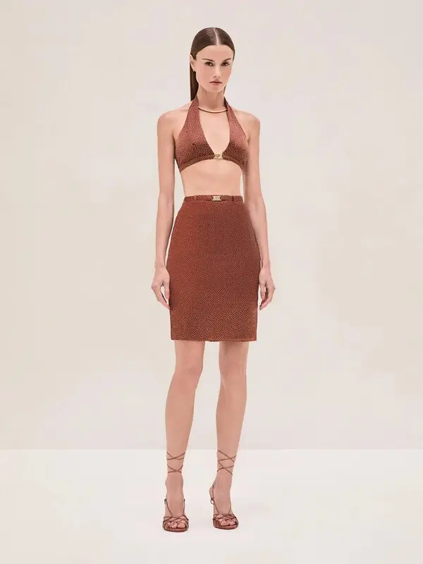 Alexis Lotte Halter Crop Top