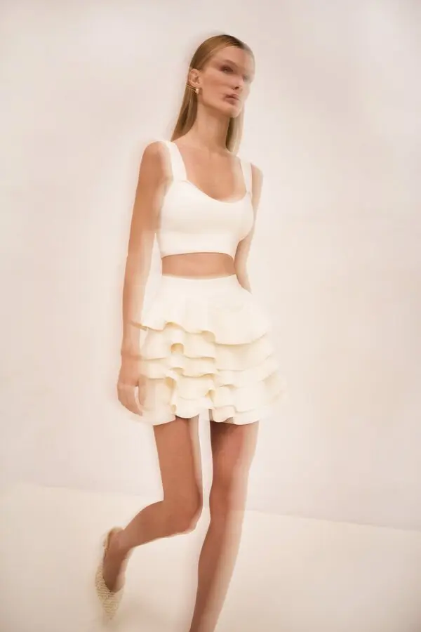 Alexis Arli Mini Skirt - Ivory