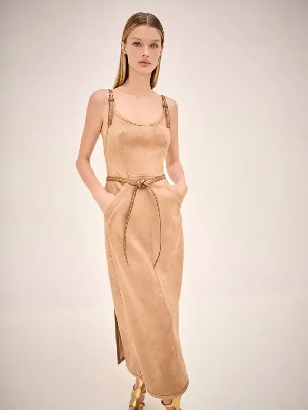 Alexis Melina Midi Dress - Walnut