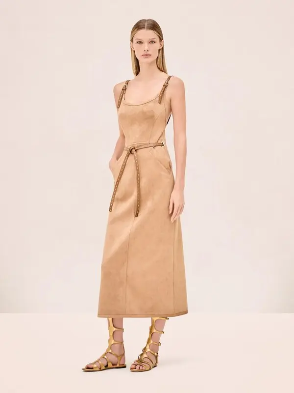 Alexis Melina Midi Dress - Walnut