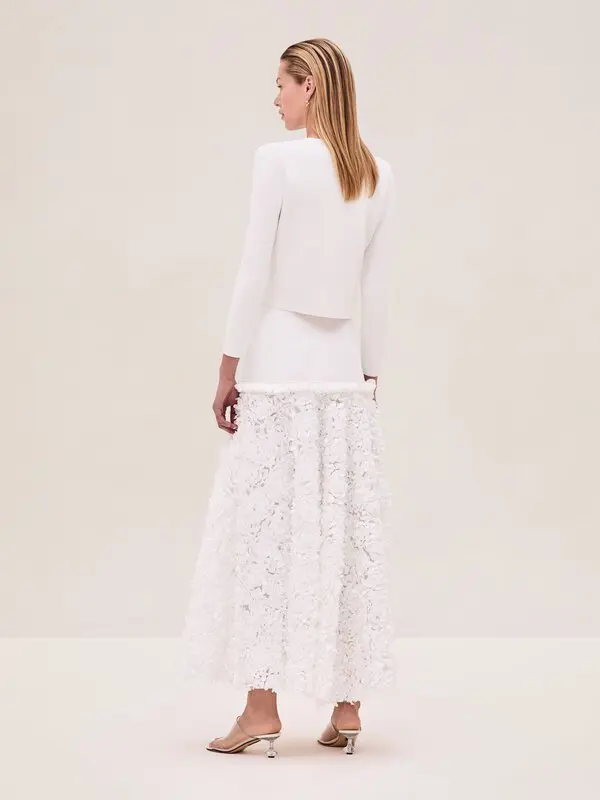 Alexis Aldeo Button-down Cardigan - White