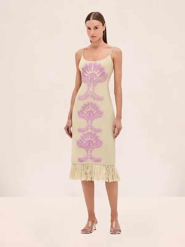 Alexis Naturi Midi Dress