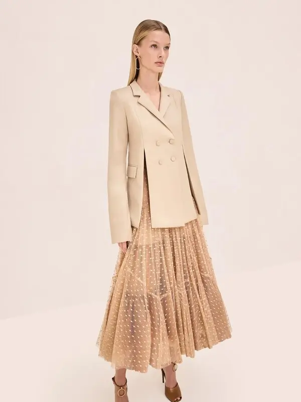 Alexis Naomi A-line Midi Skirt - Savanna