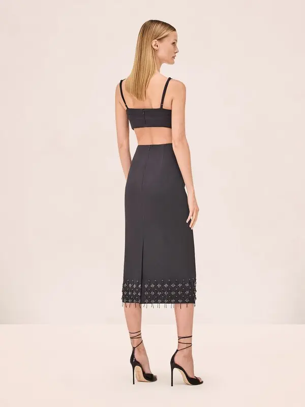 Alexis Mili Top - Beaded Black