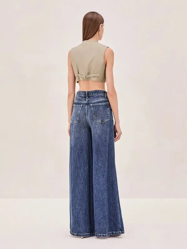 Alexis Revel Vegan Leather Crop Top