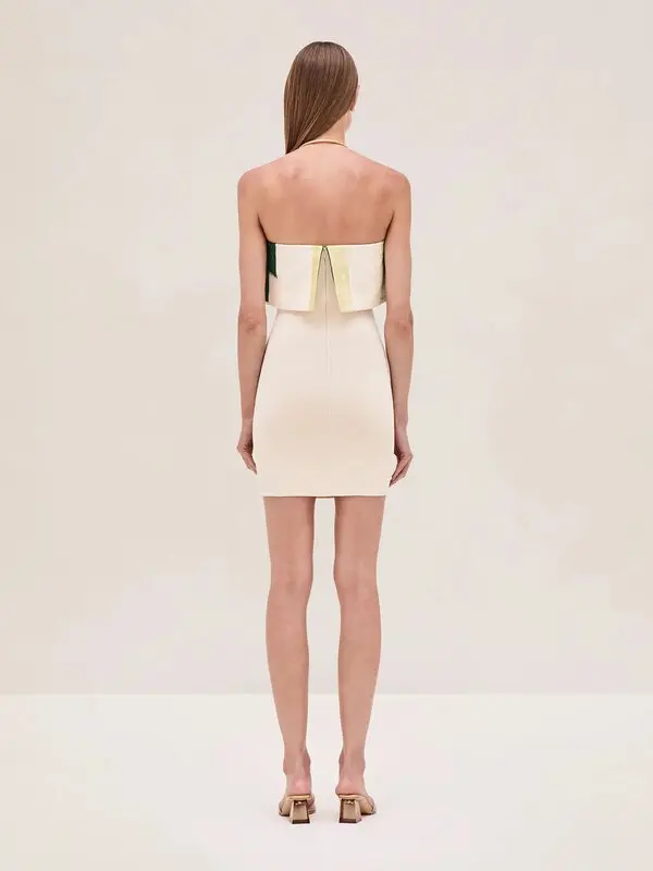 Alexis Nava Mini Dress - Green Brushstroke
