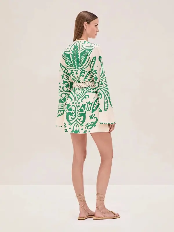 Alexis Noriko Tunic Dress - Emerald Palm
