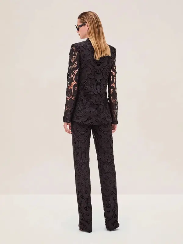 Alexis Pierre Lace Pants - Black