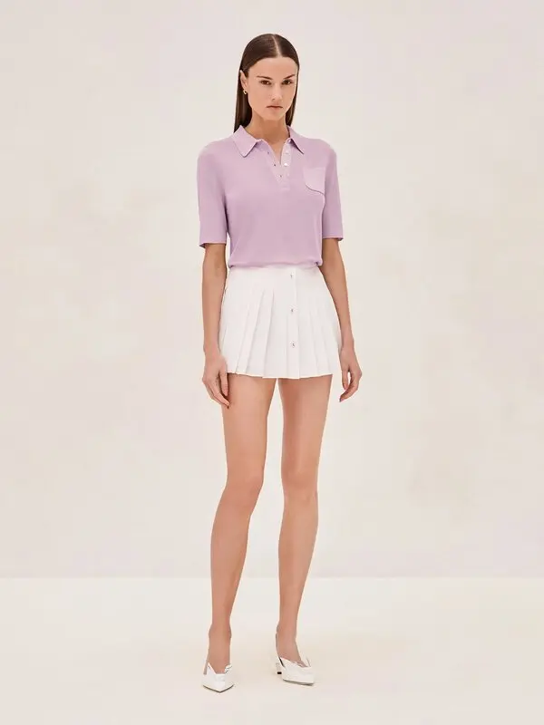 Alexis Paulo Polo Top - Lilac