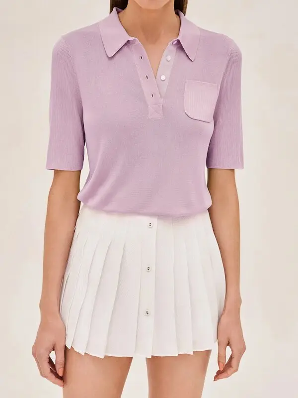 Alexis Paulo Polo Top - Lilac