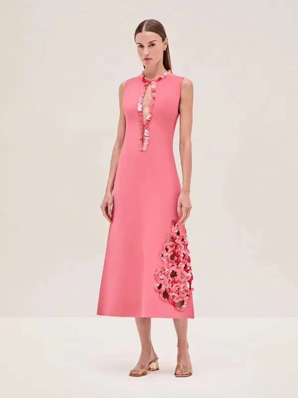 Alexis Obarra Midi Dress - Dahlia