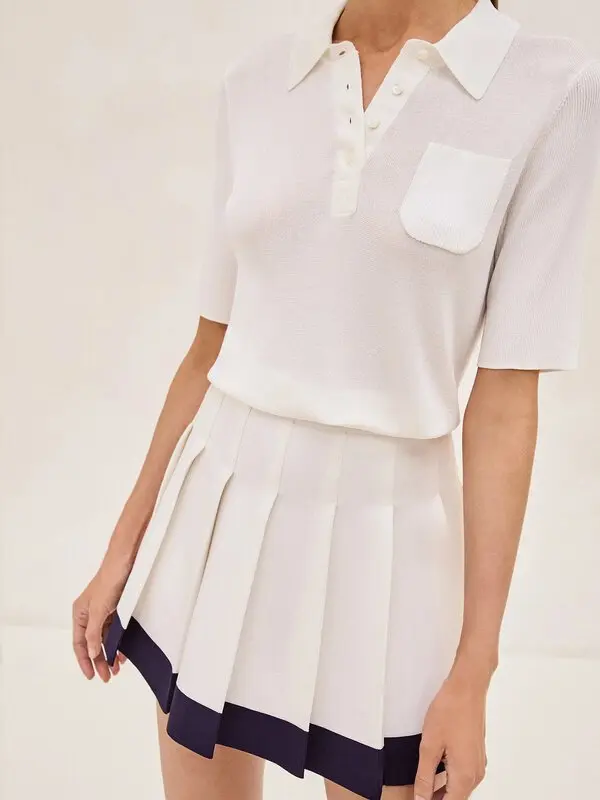 Alexis Paulo Polo Top - White