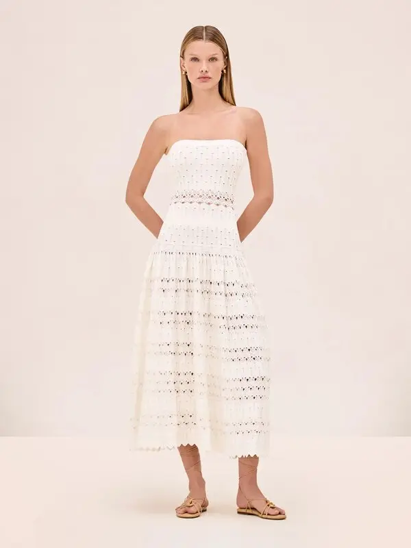Alexis Payge Knit Eyelet Dress