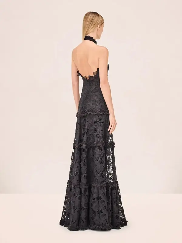 Alexis Paloma Lace Gown - Black