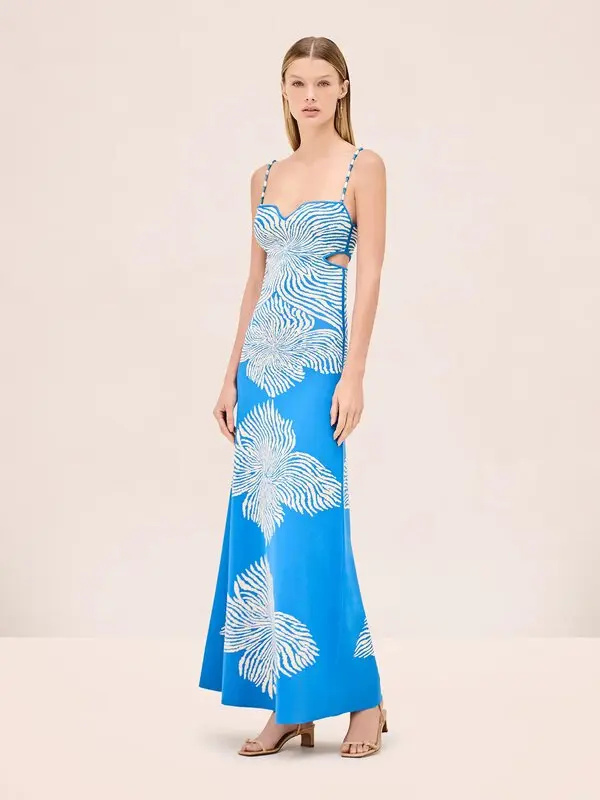 Alexis Rayana Midi Dress - Blue Bloom