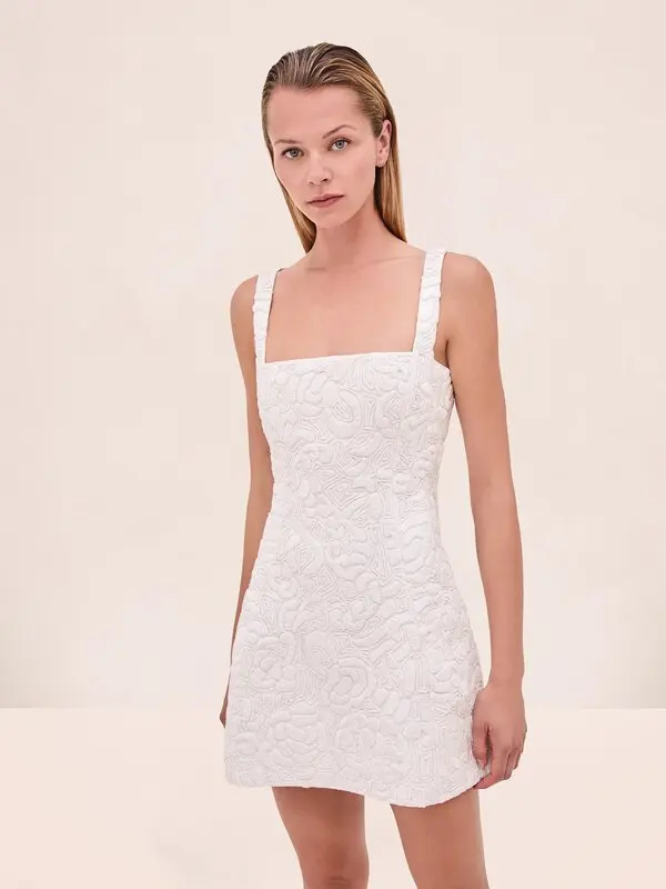 Alexis Rosabel Mini Dress - Ivory Bloom