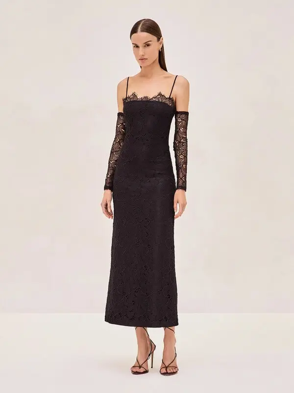 Alexis Rishell Lace Midi Dress