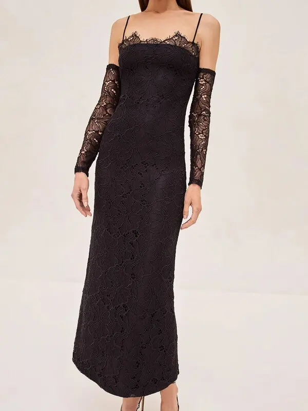 Alexis Rishell Lace Midi Dress