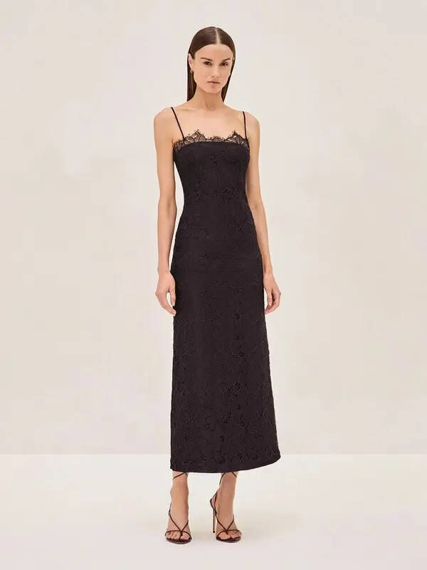 Alexis Rishell Lace Midi Dress