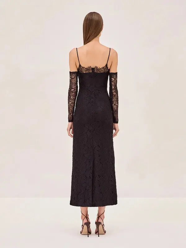 Alexis Rishell Lace Midi Dress