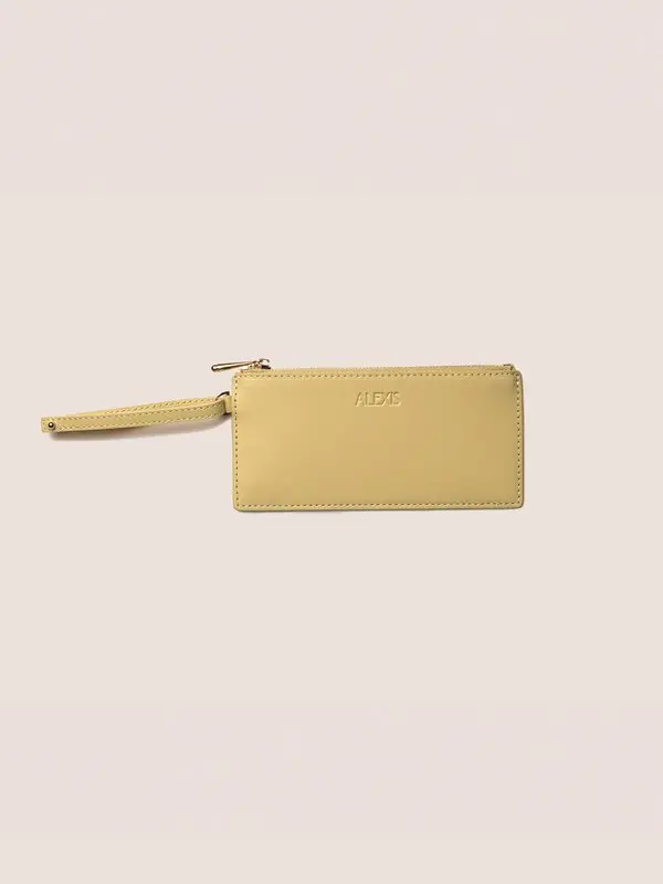 Alexis Penelope Woven And Leather Top Handle Bag - Pale Yellow