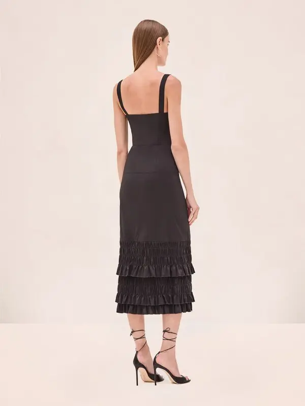 Alexis Atalya Midi Dress - Black