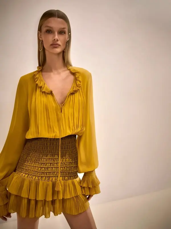 Alexis Sicily Mini Dress - Saffron