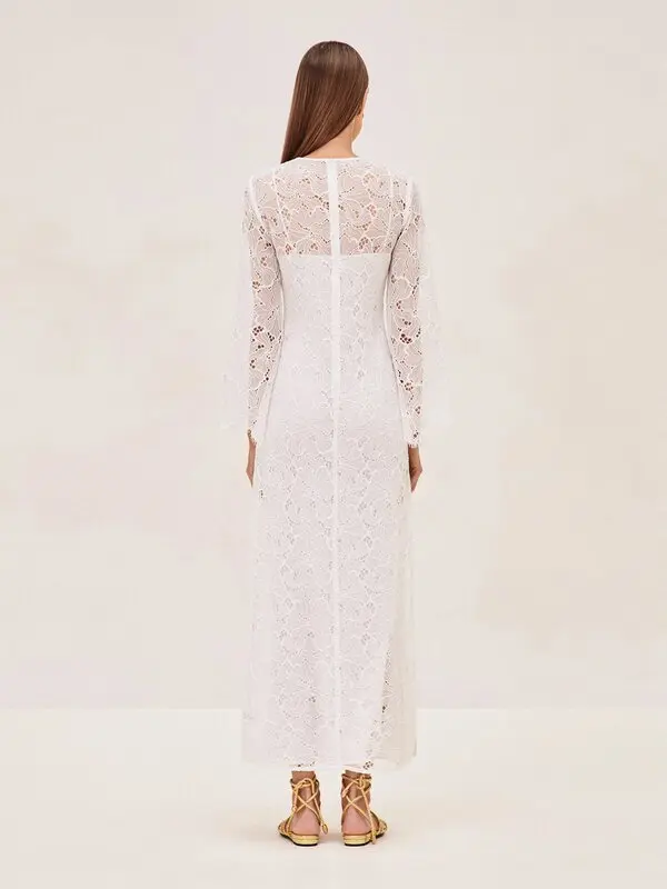 Alexis Sariyah Dress With Plunging Neckline And Bell Sleeves
