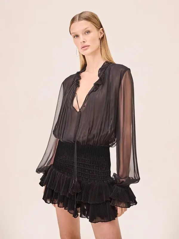 Alexis Sicily Mini Dress - Black