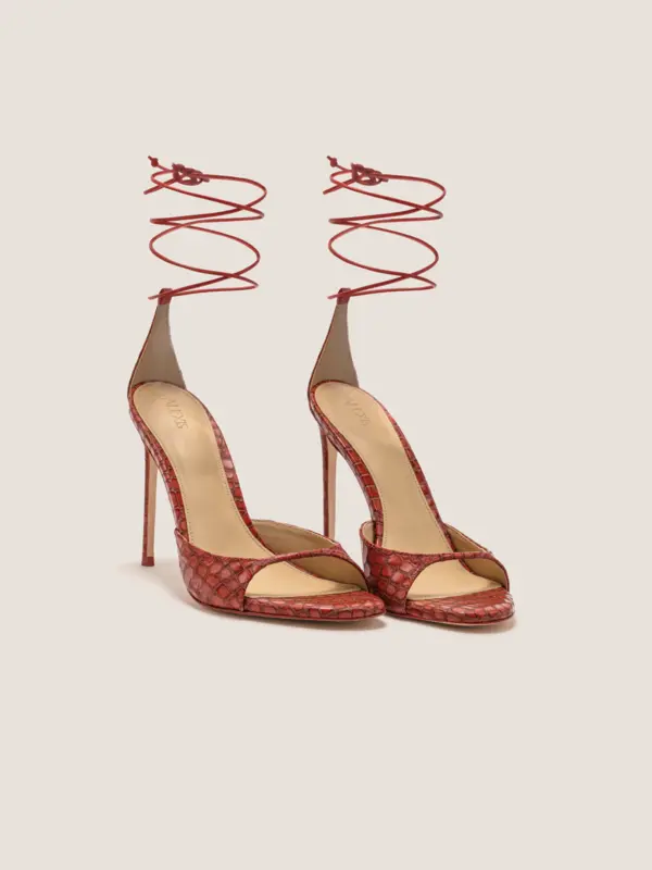 Alexis Sienna Stiletto Sandals - Crimson