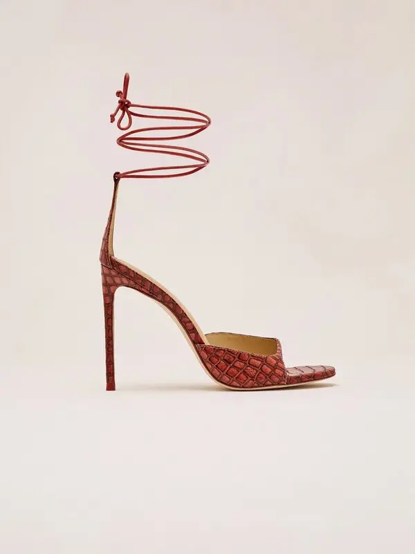 Alexis Sienna Stiletto Sandals - Crimson