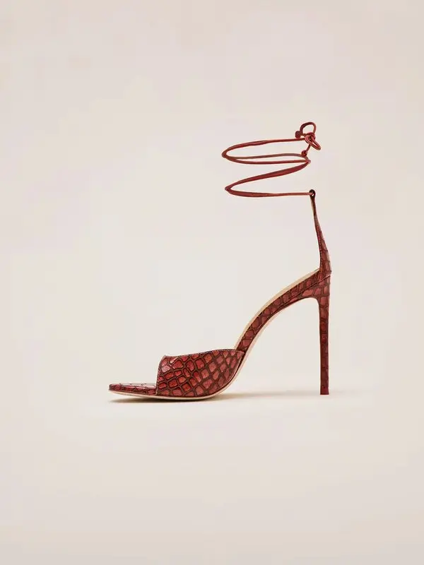 Alexis Sienna Stiletto Sandals - Crimson